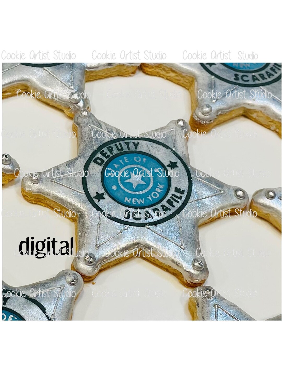 Sheriff Badge DIGITAL STL File, Cookie Cutter to Download, Downloadable ...