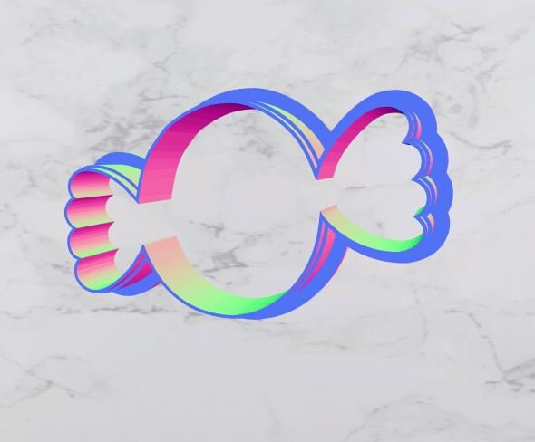 Christmas Candy DIGITAL STL File Cookie Cutter to Download - Etsy