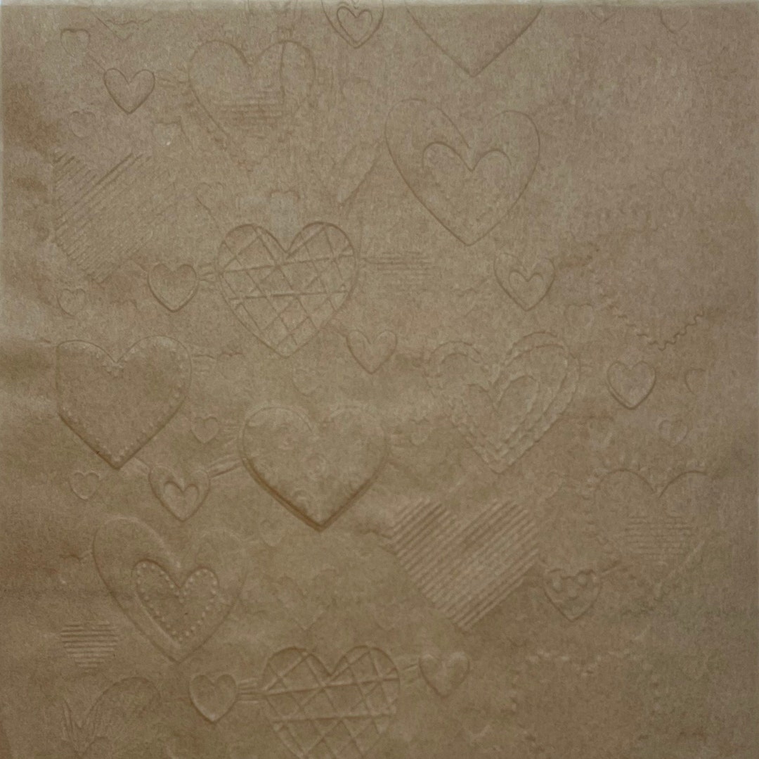Hearts Embossing Sheets, Textures and Dimension Parchment Papers - Etsy