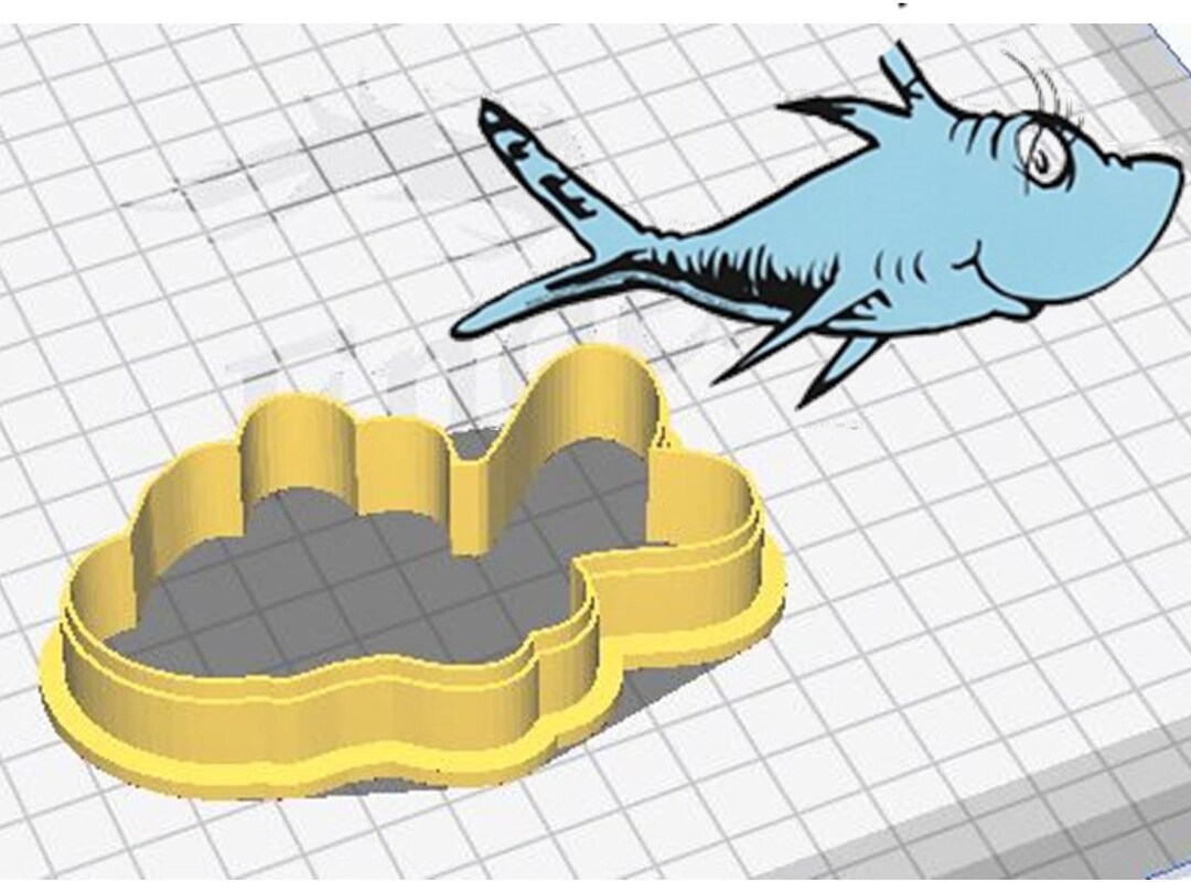 Fish DIGITAL STL File, Cookie Cutter to Download, Downloadable File ...