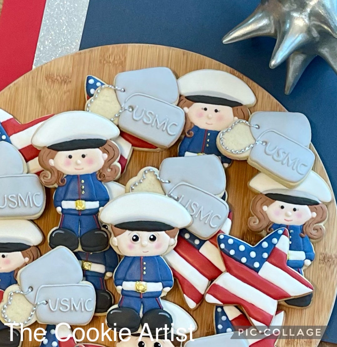 Marines/dog Tags/military/service/3d Cookie Cutter and Fondant Cutter ...