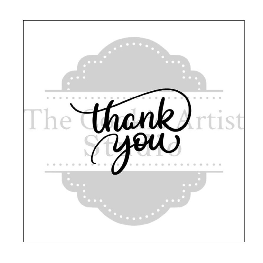 Thank You Silk Screen Stencil, Custom Silk Screen Stencil, Cookie ...
