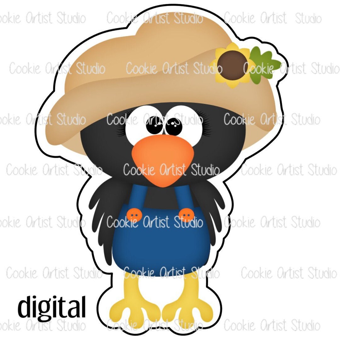 Fall Crow DIGITAL STL File, Cookie Cutter to Download, Downloadable ...