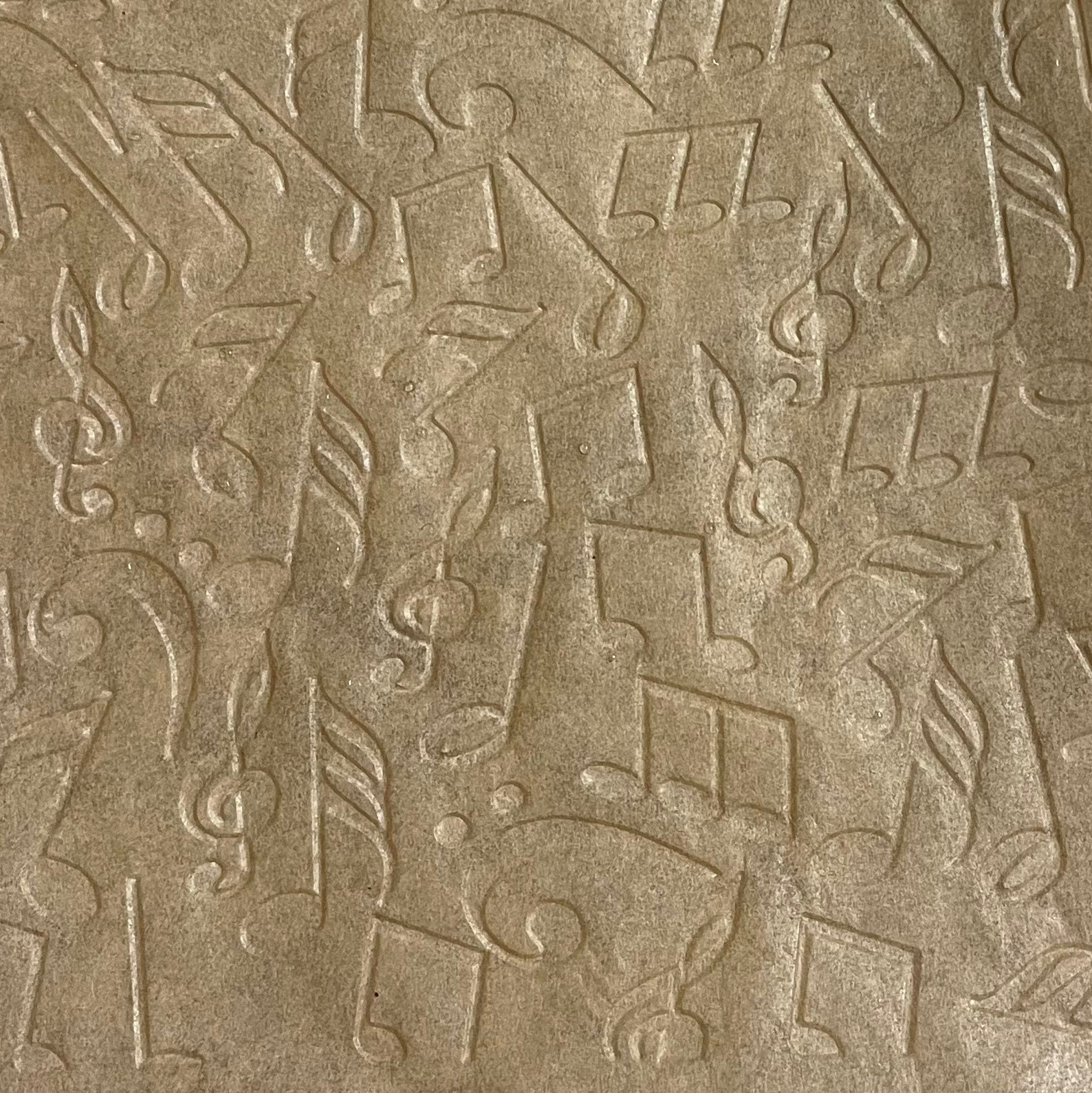 Music Notes Embossing Sheets Textures and Dimension Parchment - Etsy