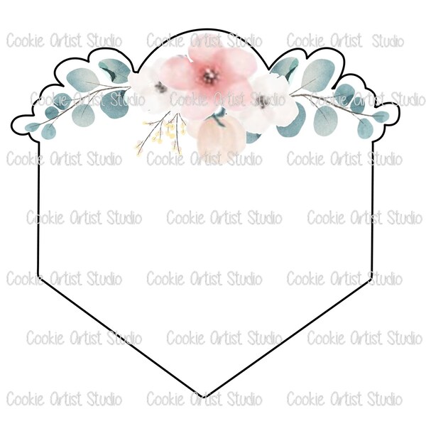 Floral Plaque Cookie Cutter - Etsy