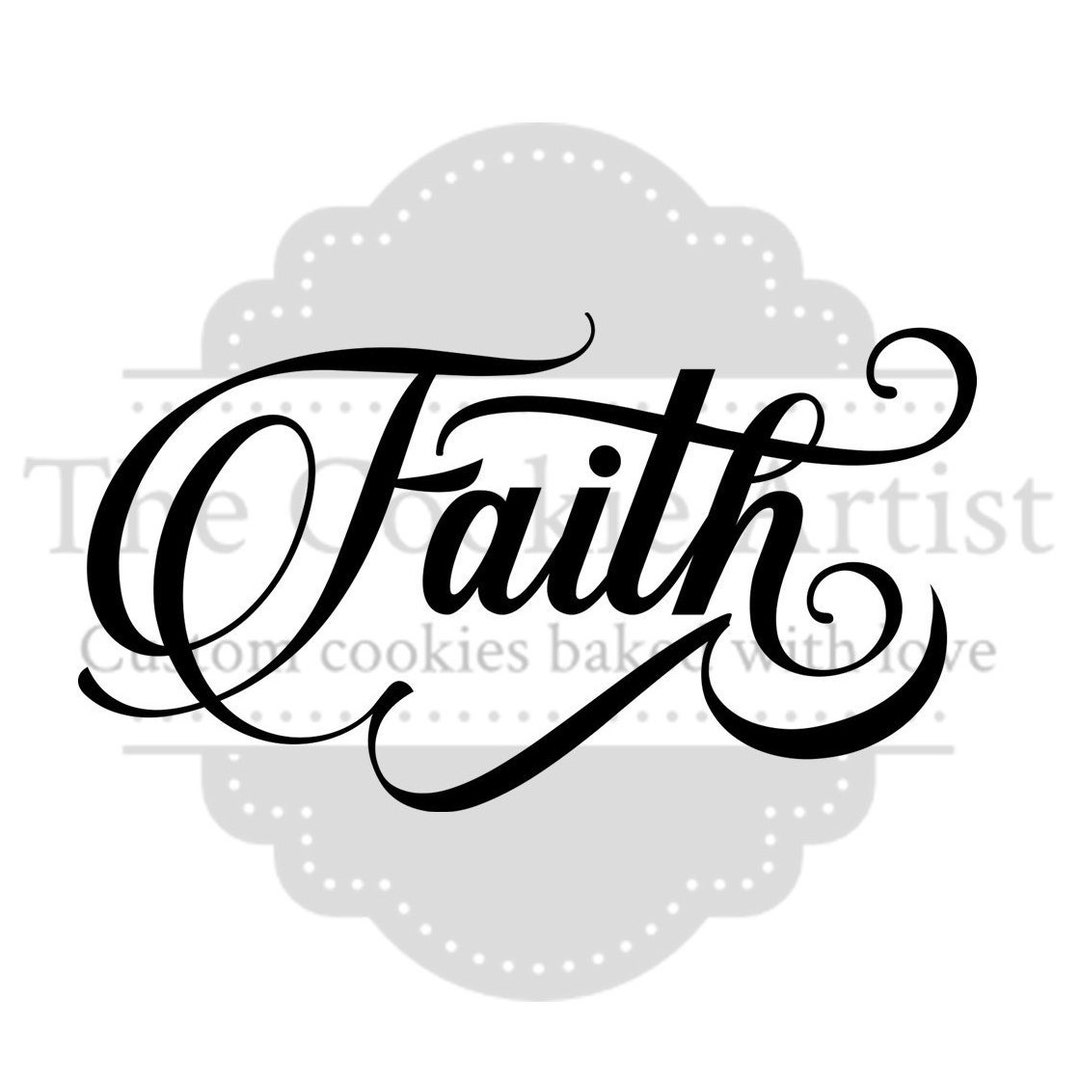 Faith Silk Screen Stencil, Mesh Stencil, Custom Stencil, Custom Silk ...