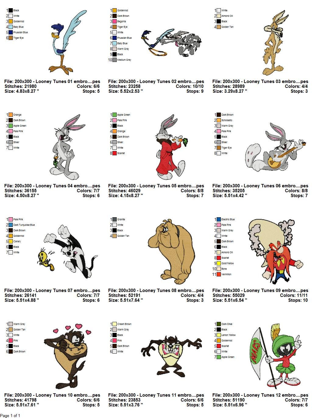All Looney Tunes Characters Names And Pictures