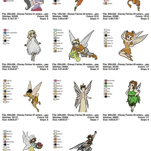 Fairy Machine Embroidery Designs - Etsy