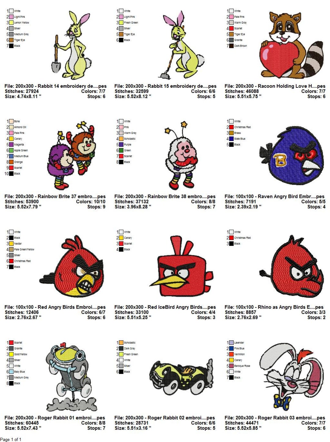 Cartoon Disney Embroidery Design Bundle 232 - Etsy