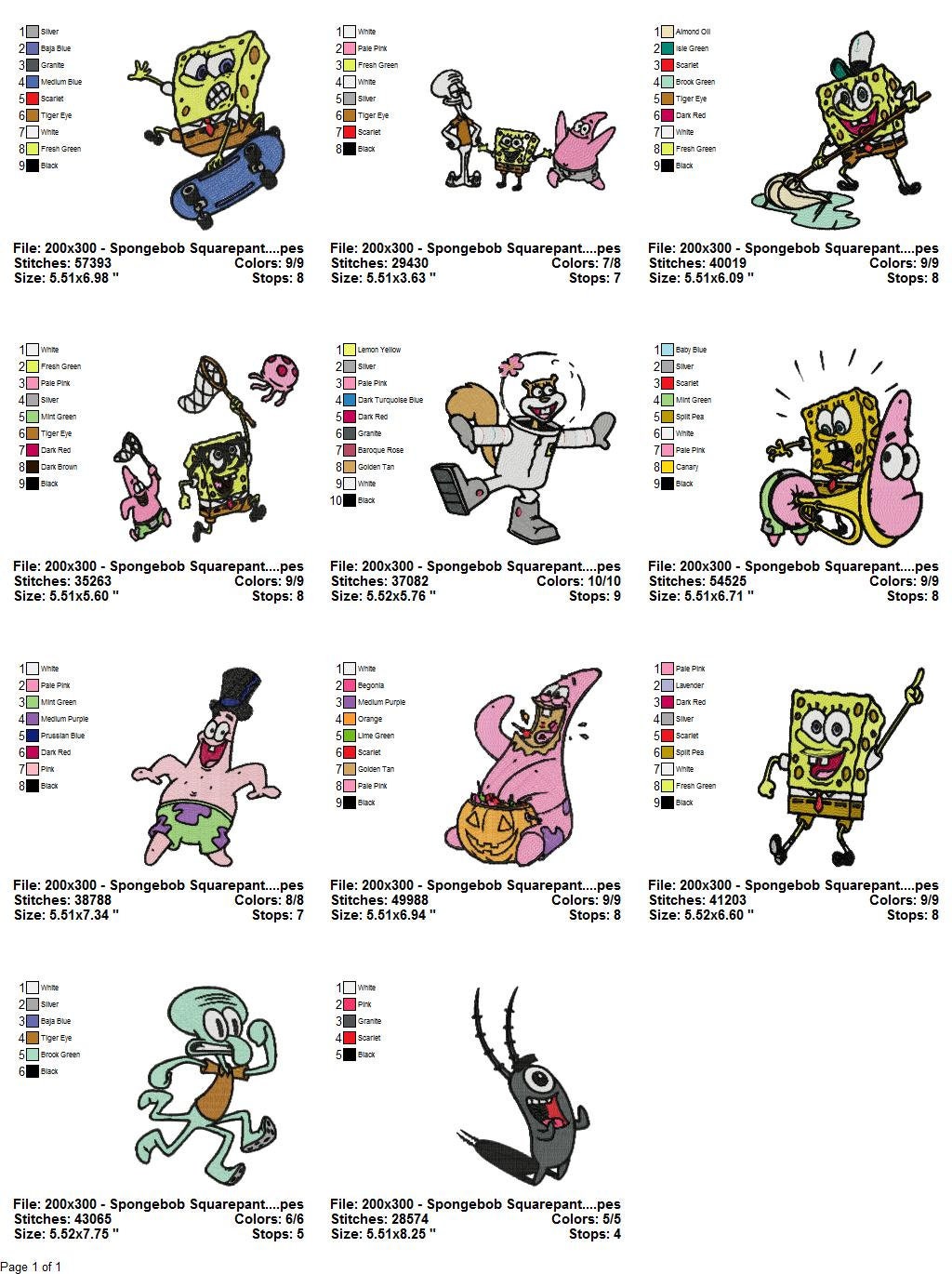 Spongebob Characters Names