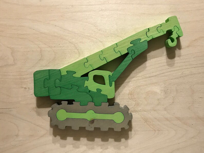 Wooden Crane Puzzle - Etsy