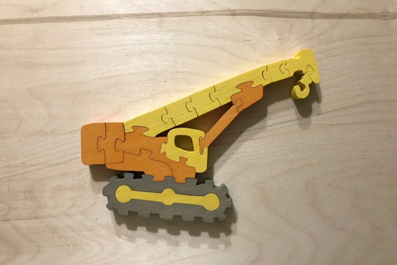 Wooden Crane Puzzle | Etsy