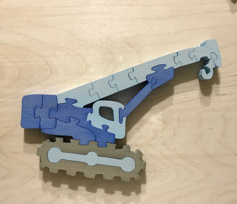 Wooden Crane Puzzle - Etsy