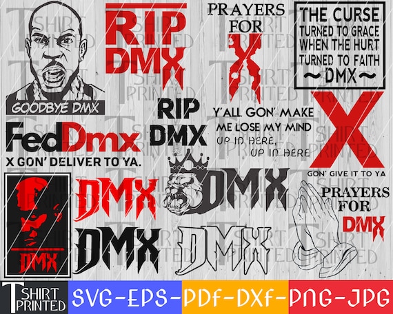 Drawing & Illustration Digital Rap Legend Svg Png Jpg files DMX Digital ...