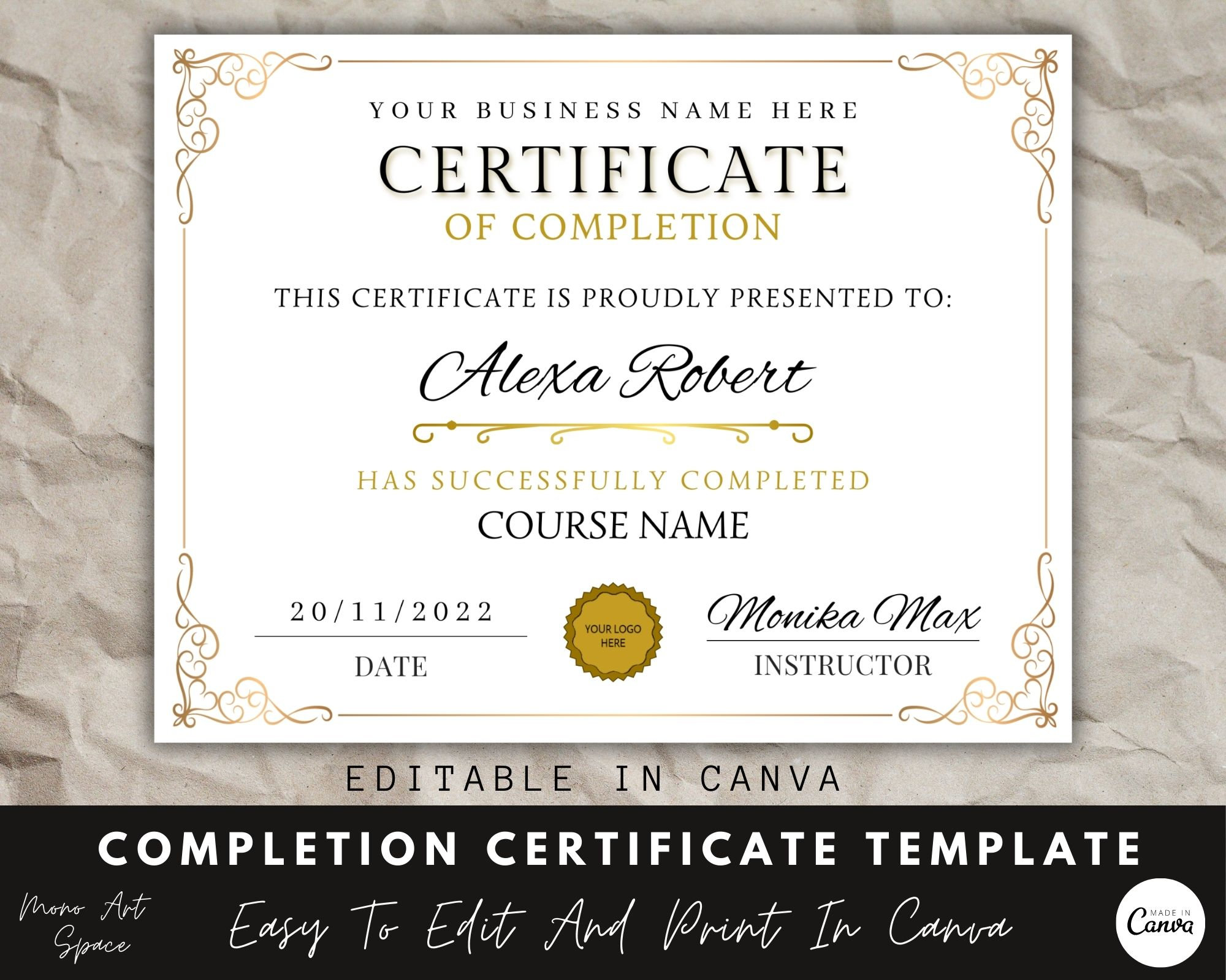 Biggest Loser Certificate Template