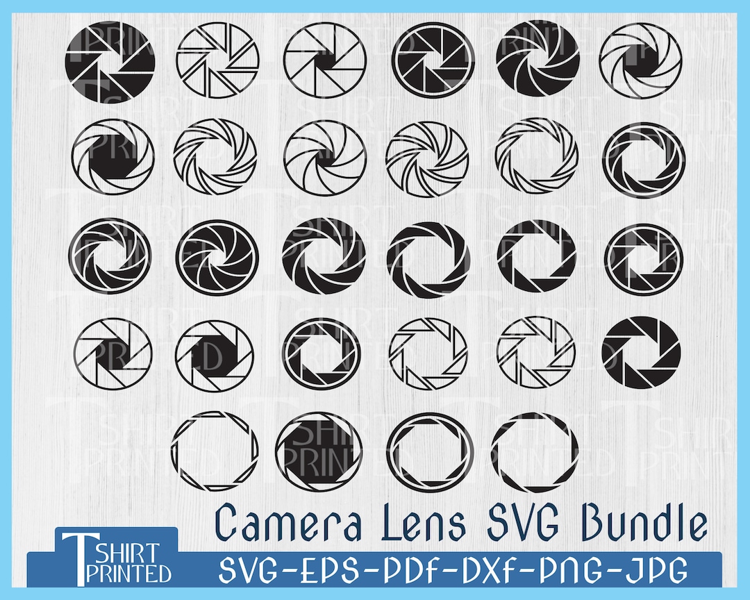 Camera Lens Svg, Camera Shutter Svg, Camera Lens Svg Bundle, Camera ...