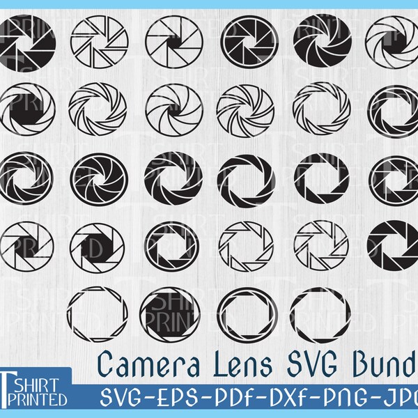 Camera Lens Svg - Etsy