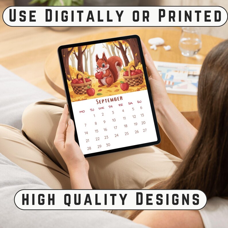2026 Illustrated Calendar: Seasonal Art, Monthly Trivia (digital ...