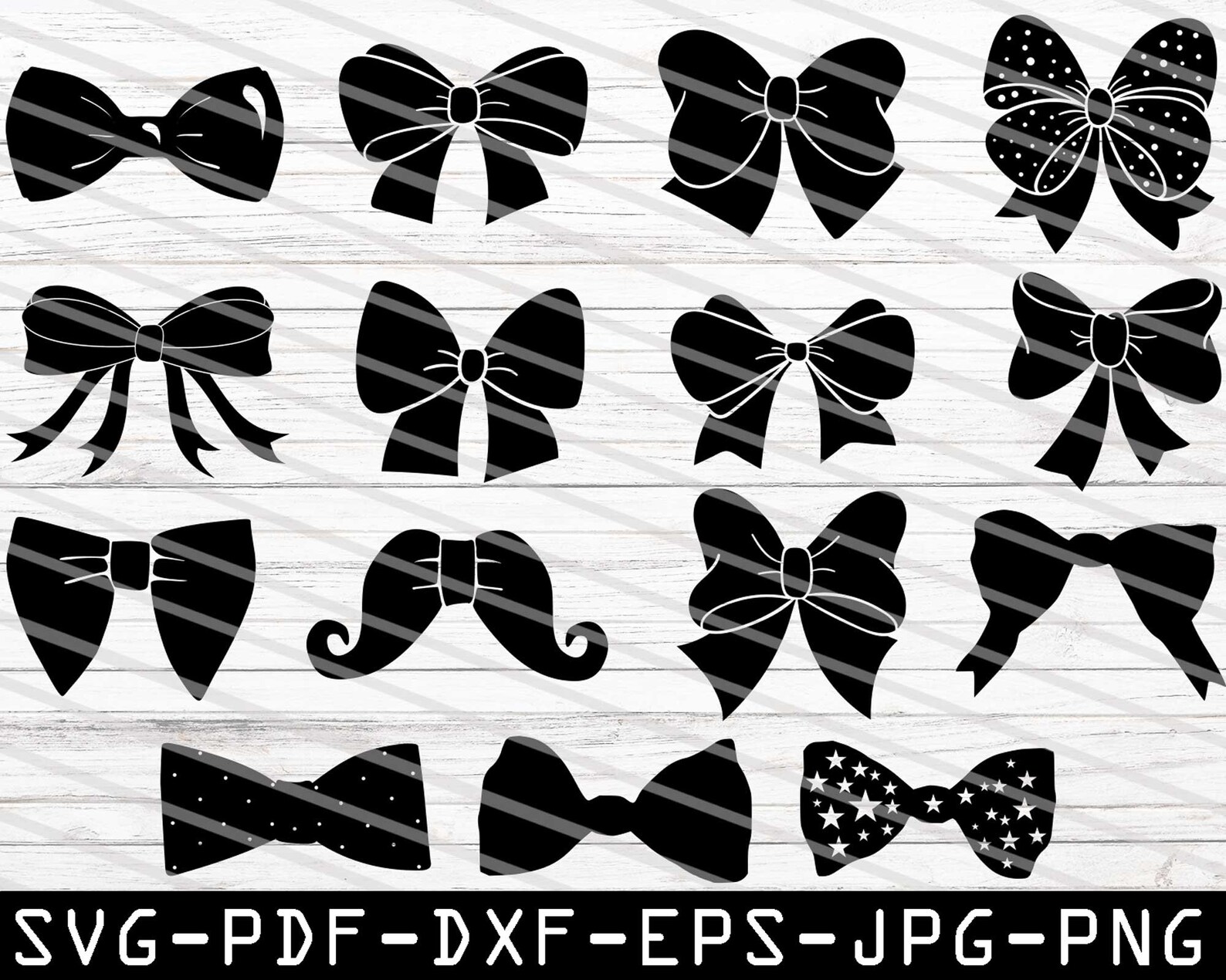 Bow Svg Bundle Bow Tie Svg Bow Vector Bow Svg File Bow | Etsy
