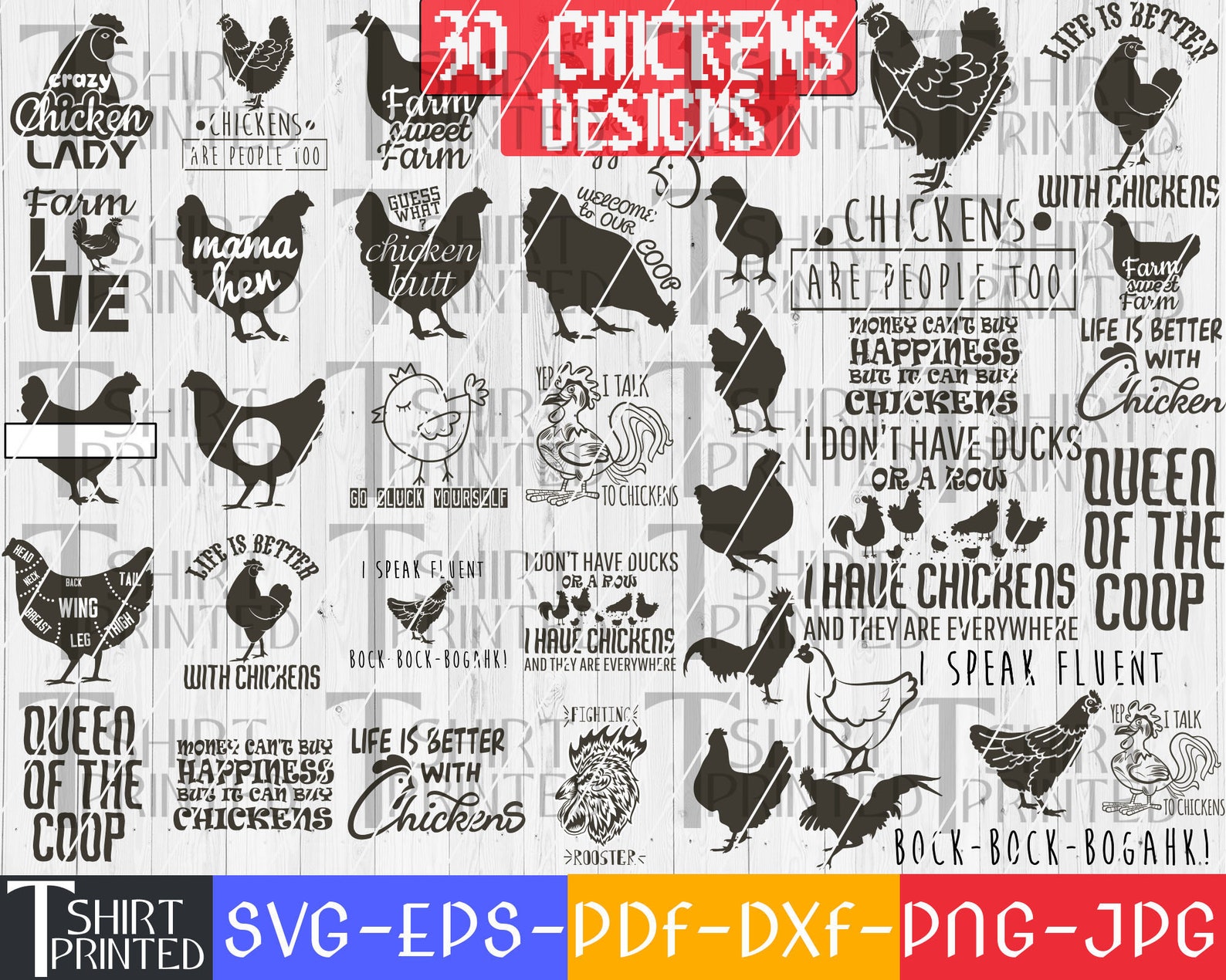 Chicken Svg Bundle Welcome to Our Coop Svg Crazy Chicken - Etsy