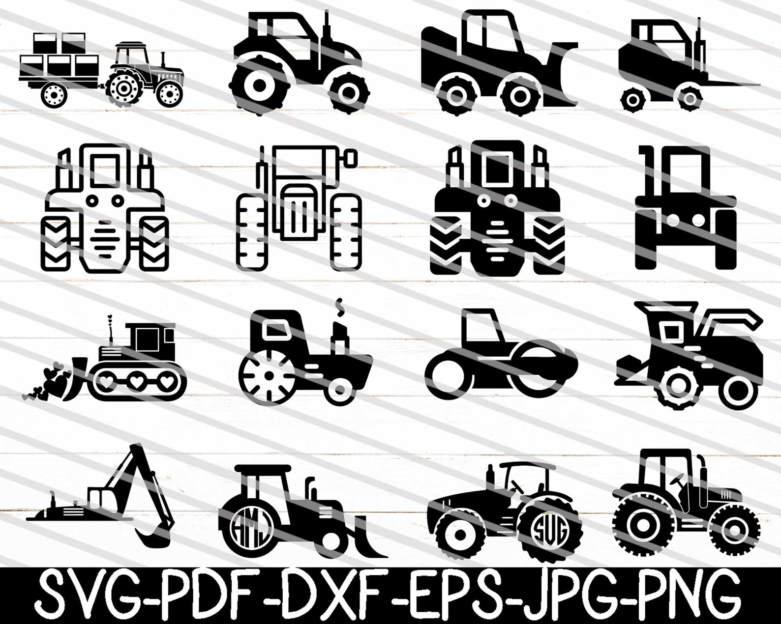 Tractor Svg Bundle Tractor Svg Farm Tractor Svg Farming - Etsy