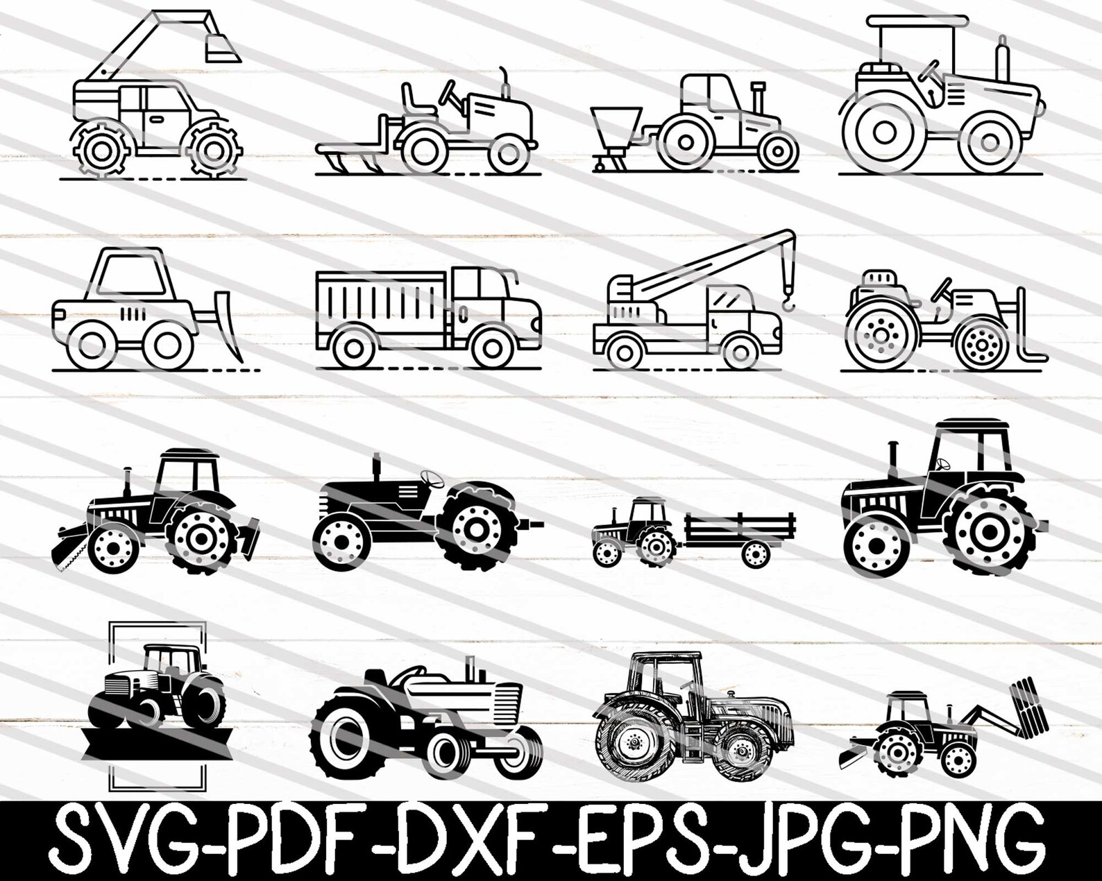 Tractor Svg Bundle Tractor Svg Farm Tractor Svg Farming - Etsy