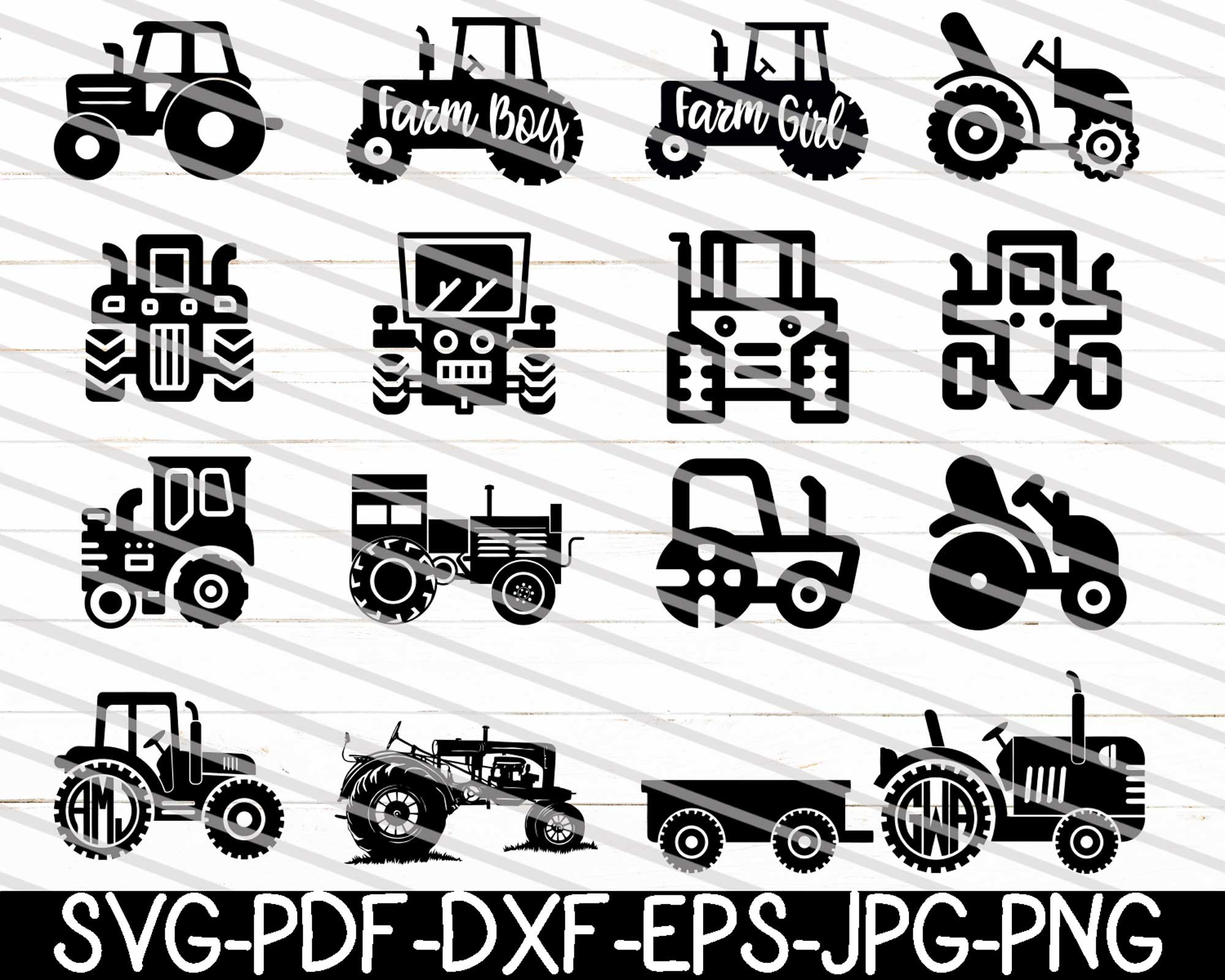 Tractor Svg Bundle Tractor Svg Farm Tractor Svg Farming - Etsy