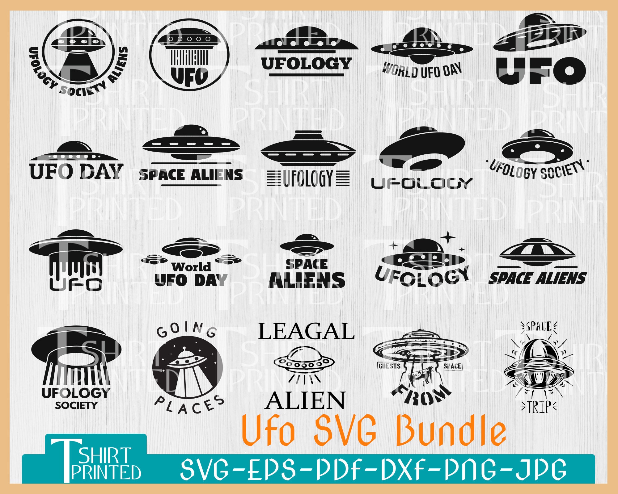 Ufo Svg Bundle Ufo Cut Files Alien Believe Svg Alien Ship - Etsy