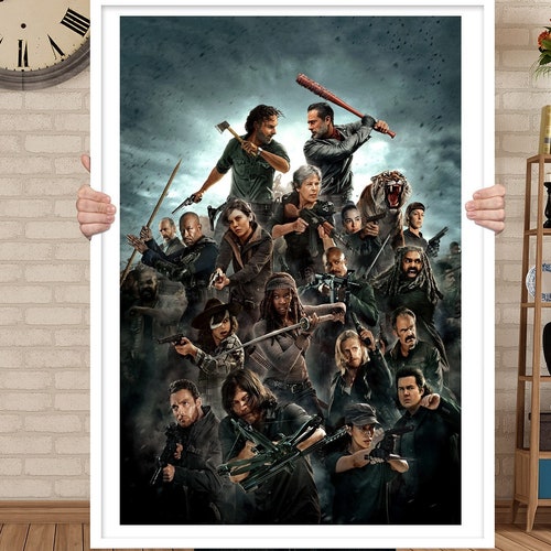 The Walking Dead Poster Minimalist TWD Print - Etsy