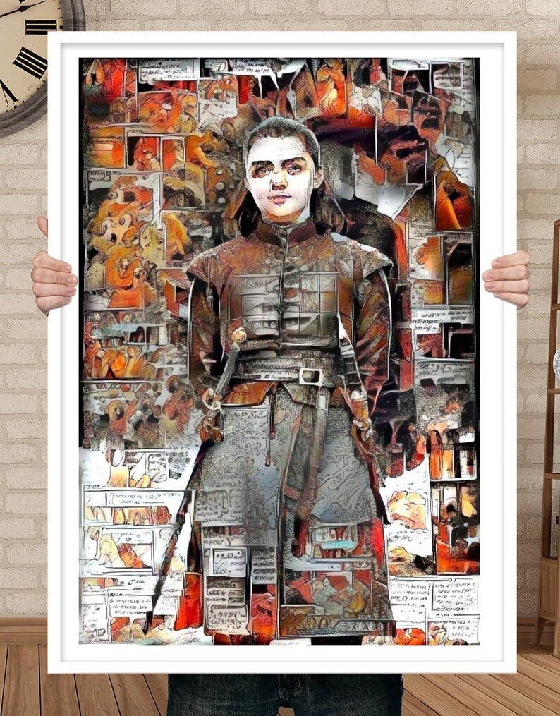 Arya Stark Game of Thrones Poster Graphic Novel Inspired - Etsy