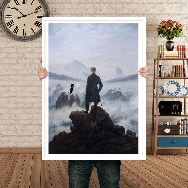 Limbo Wanderer Above the Sea of Fog Poster Altered Art Video - Etsy