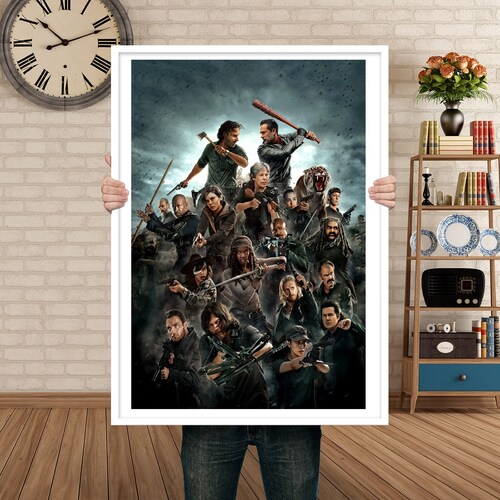 The Walking Dead Rick Poster Rick Grimes Wall Art Andrew - Etsy