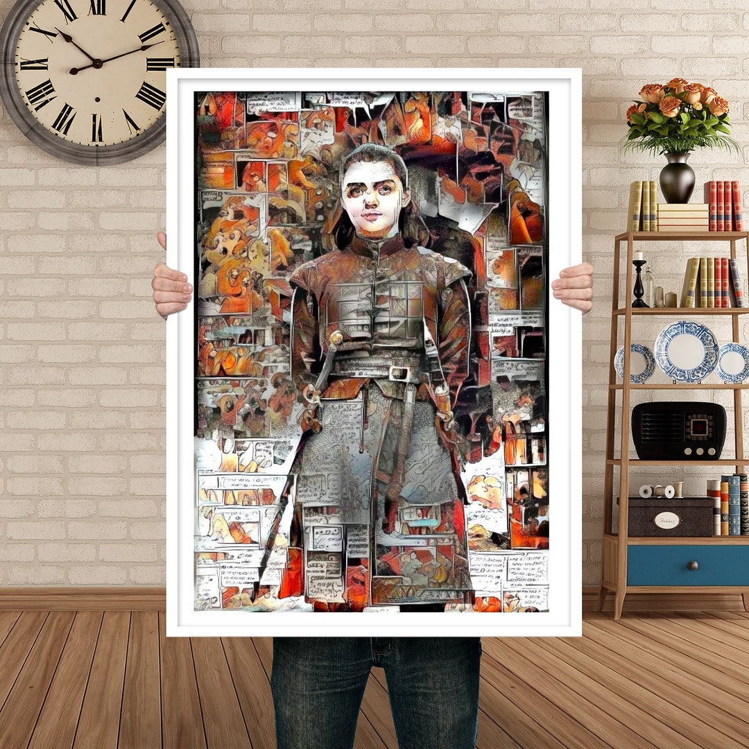 Arya Stark Game of Thrones Poster Graphic Novel Inspired - Etsy