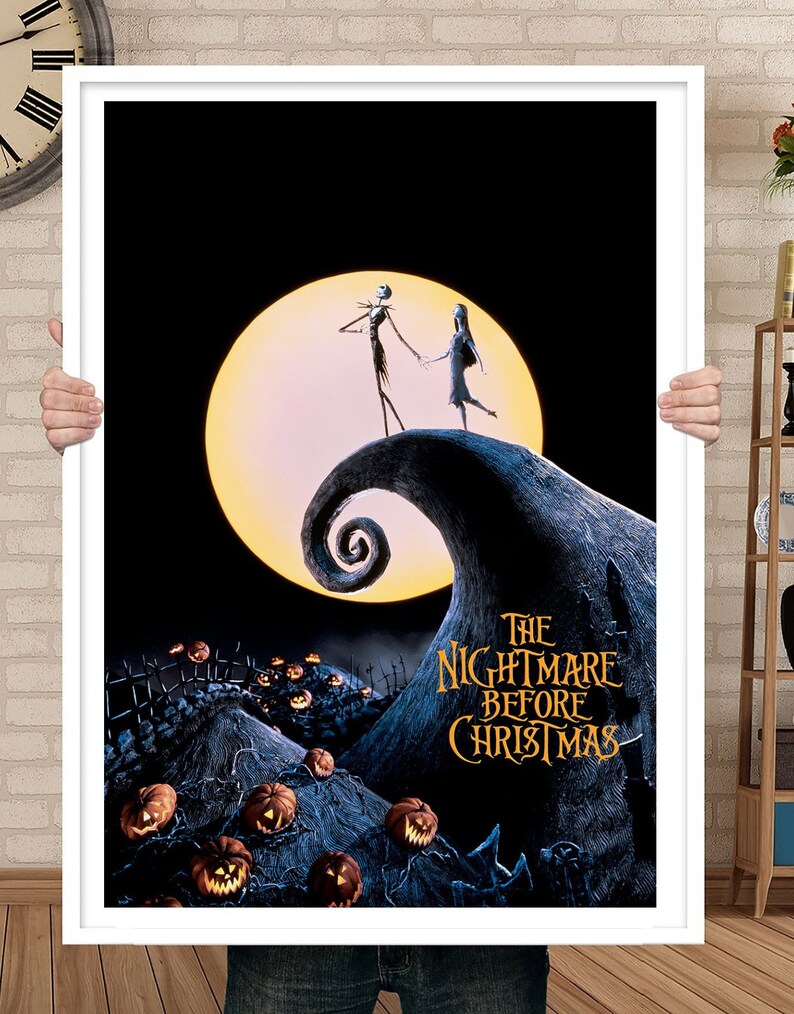 The Nightmare Before Christmas Poster Movie Poster Art Home - Etsy