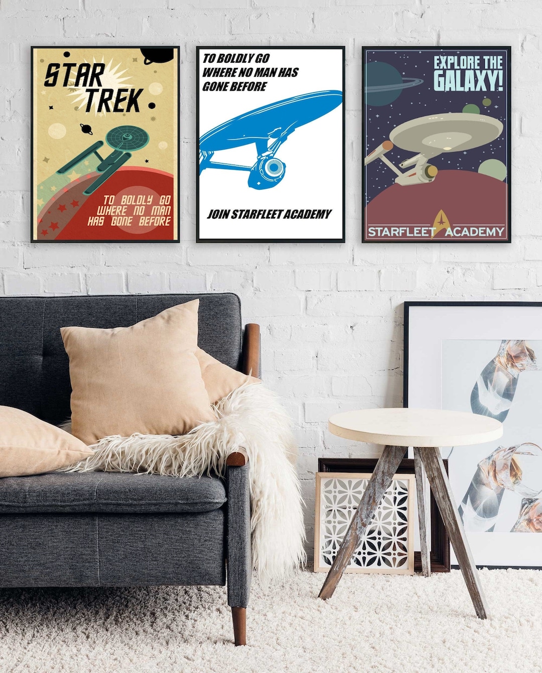 Star Trek Poster Set Movie Poster Art Home Decor Bedroom Poster Wall ...