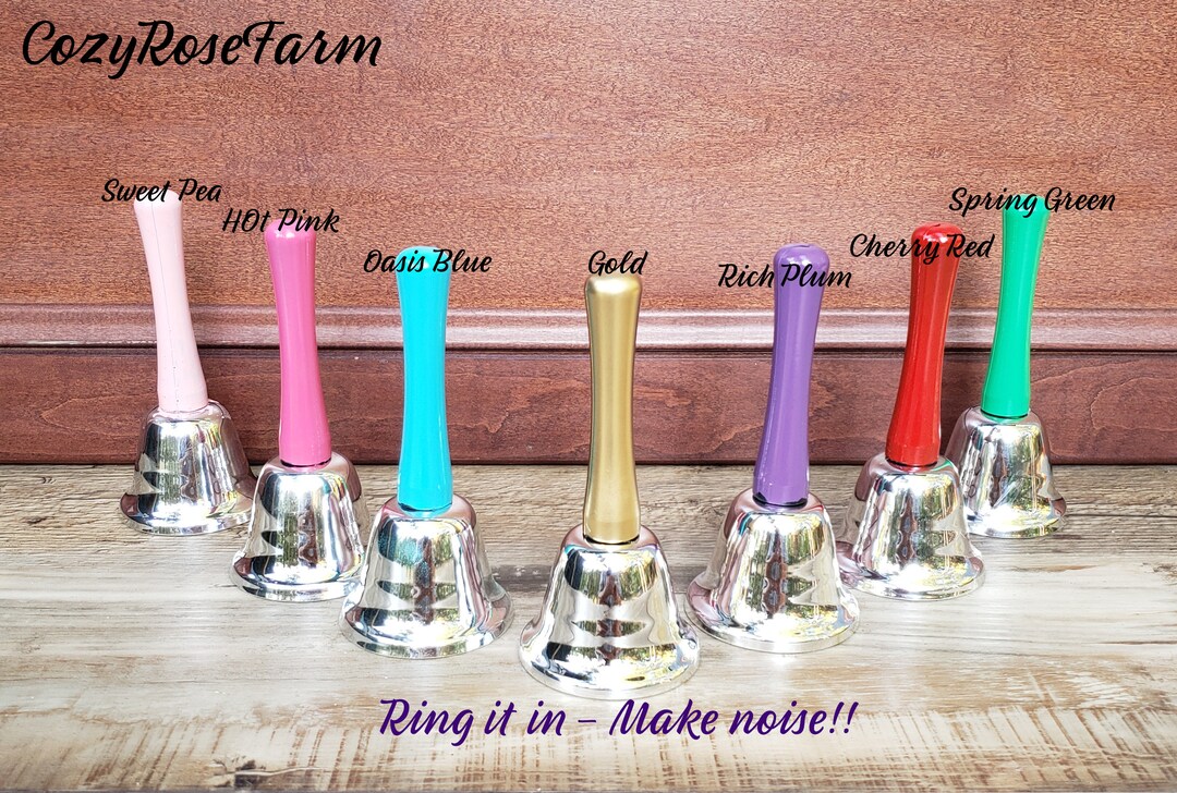 Handheld Bell for Ringing in Happiness at Weddings, Anniversaries and ...