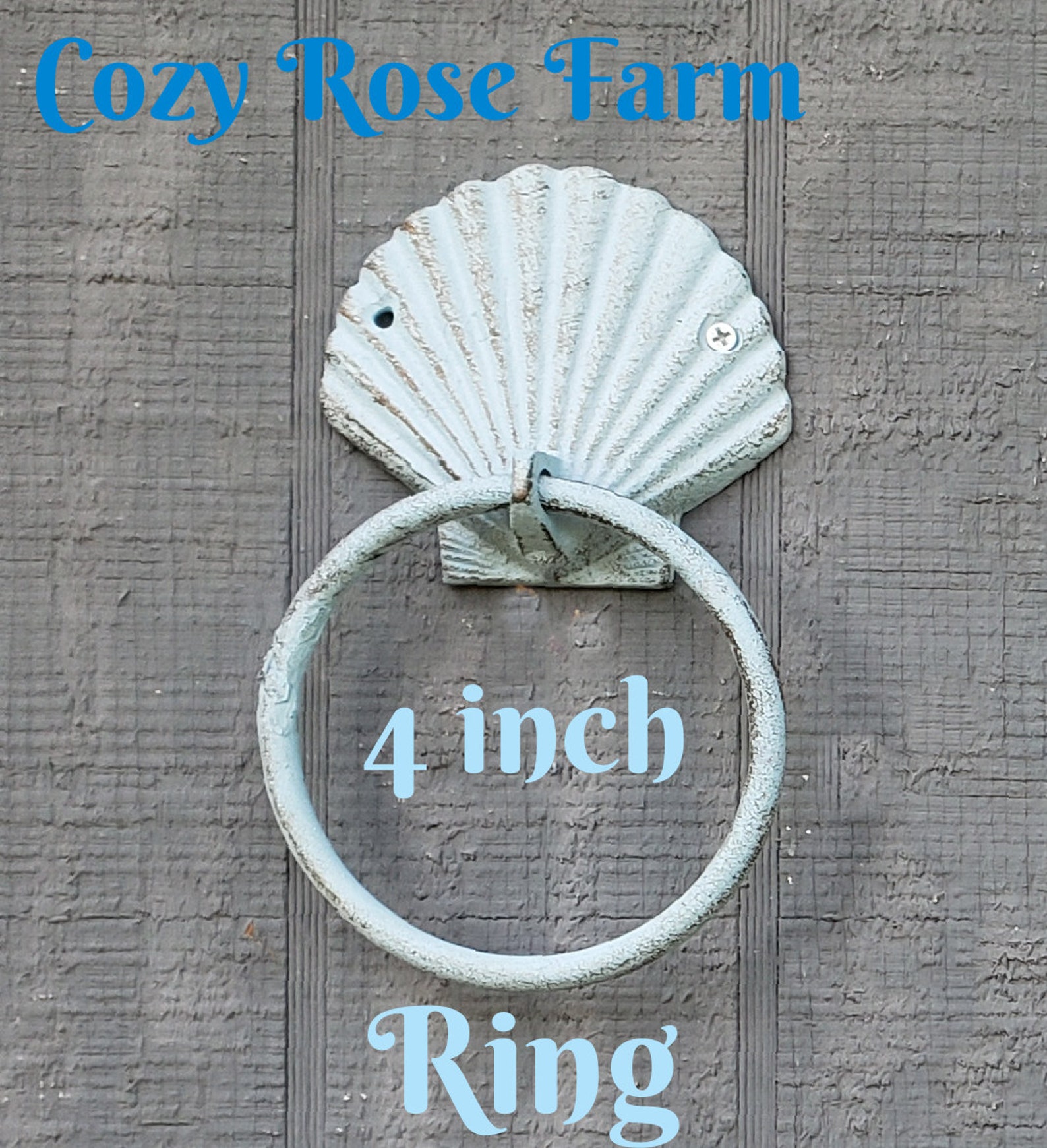 Sea Shell Towel Ring Towel Hook TP Holder and Towel Bar for | Etsy