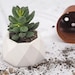 Geodesic Mini Pot, Succulent Planter, Geometric Concrete Planter ...