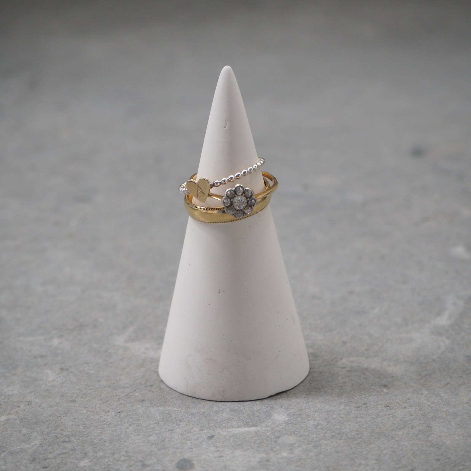 Ring Cone Concrete Jewellery Storage Jesmonite Jewellery | Etsy UK