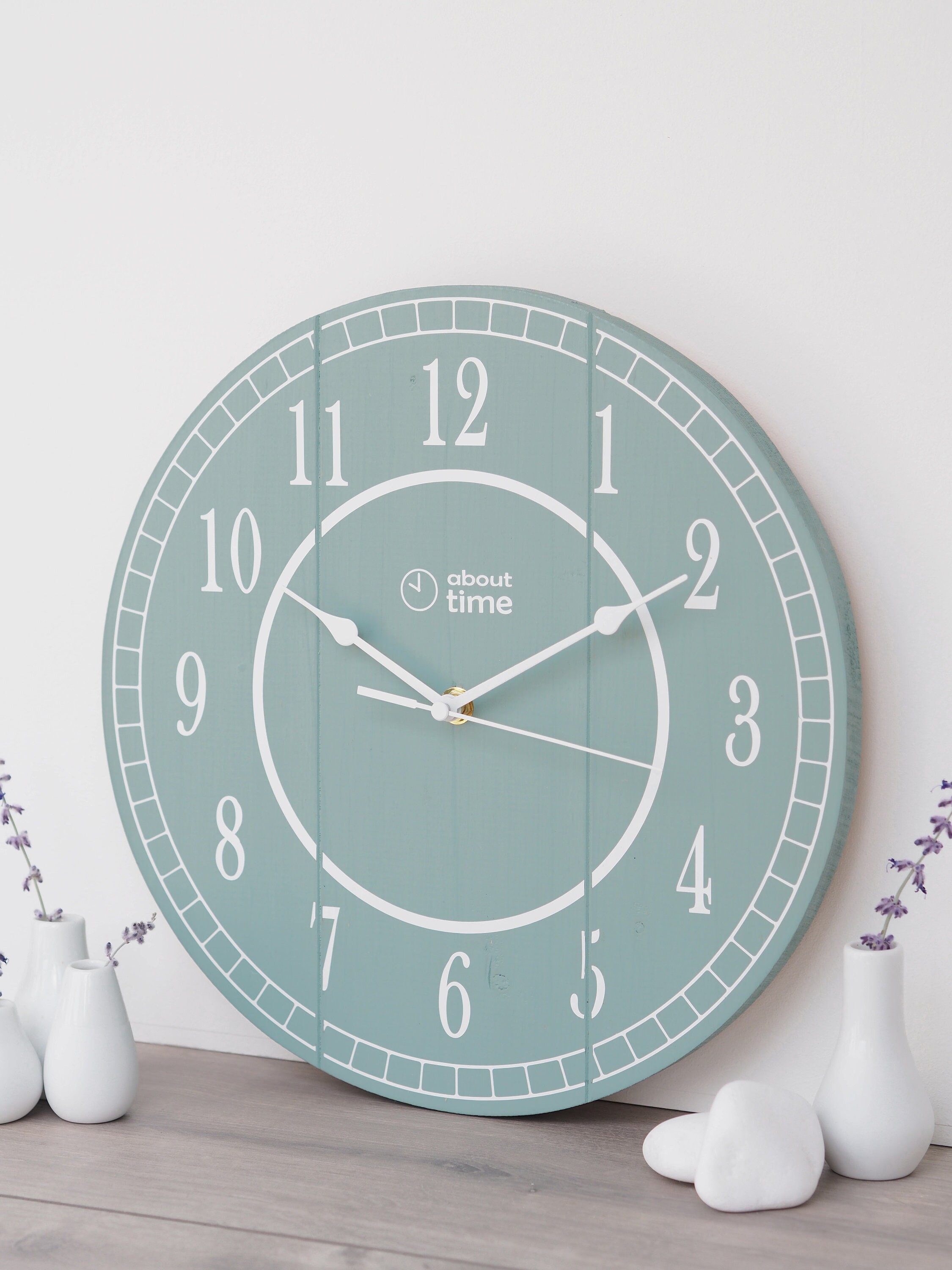 Wooden Wall Clock Farmhouse Kitchen Clock Arabic Numeral - Etsy