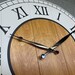 Wooden Wall Clock, Large Wall Clock, Farmhouse Kitchen Clock, Roman ...