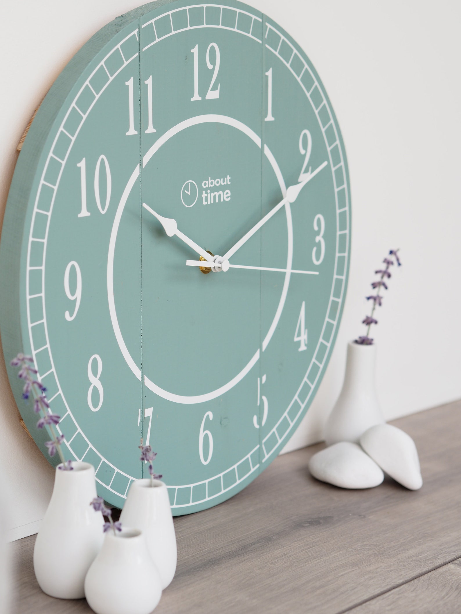 Wooden Wall Clock Farmhouse Kitchen Clock Arabic Numeral | Etsy