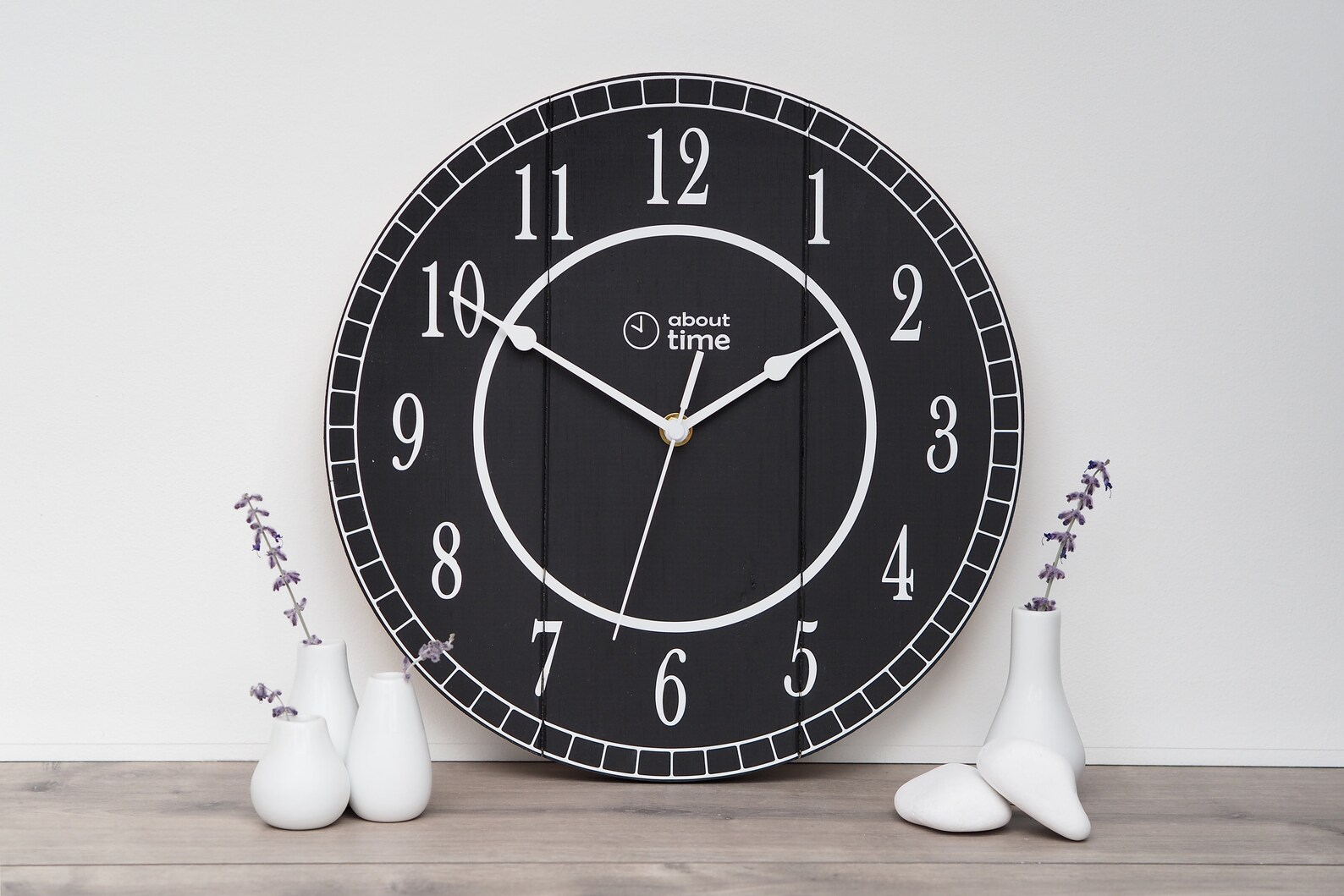 Wooden Wall Clock Farmhouse Kitchen Clock Arabic Numeral - Etsy