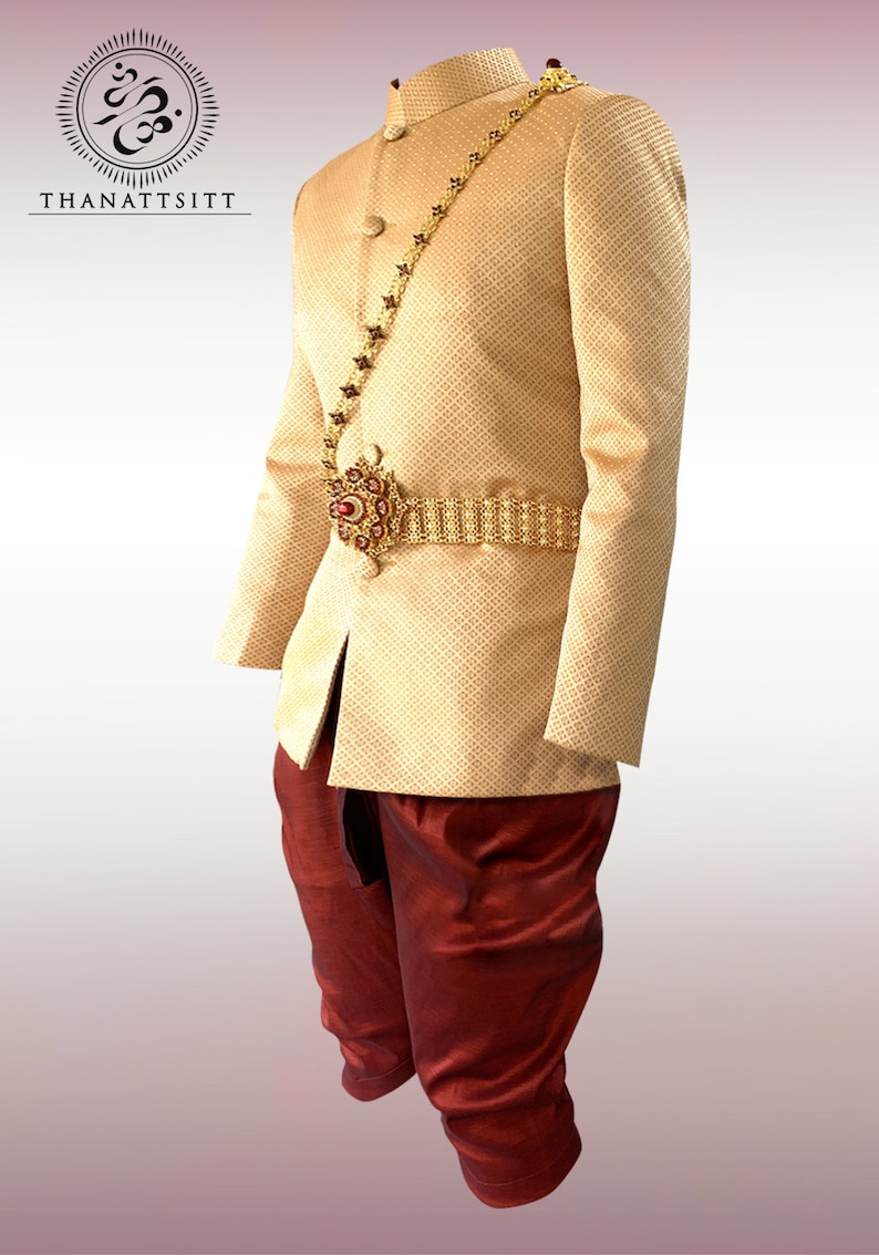 Thai Traditional Wedding Men's Suit for Groom. Asian | Etsy