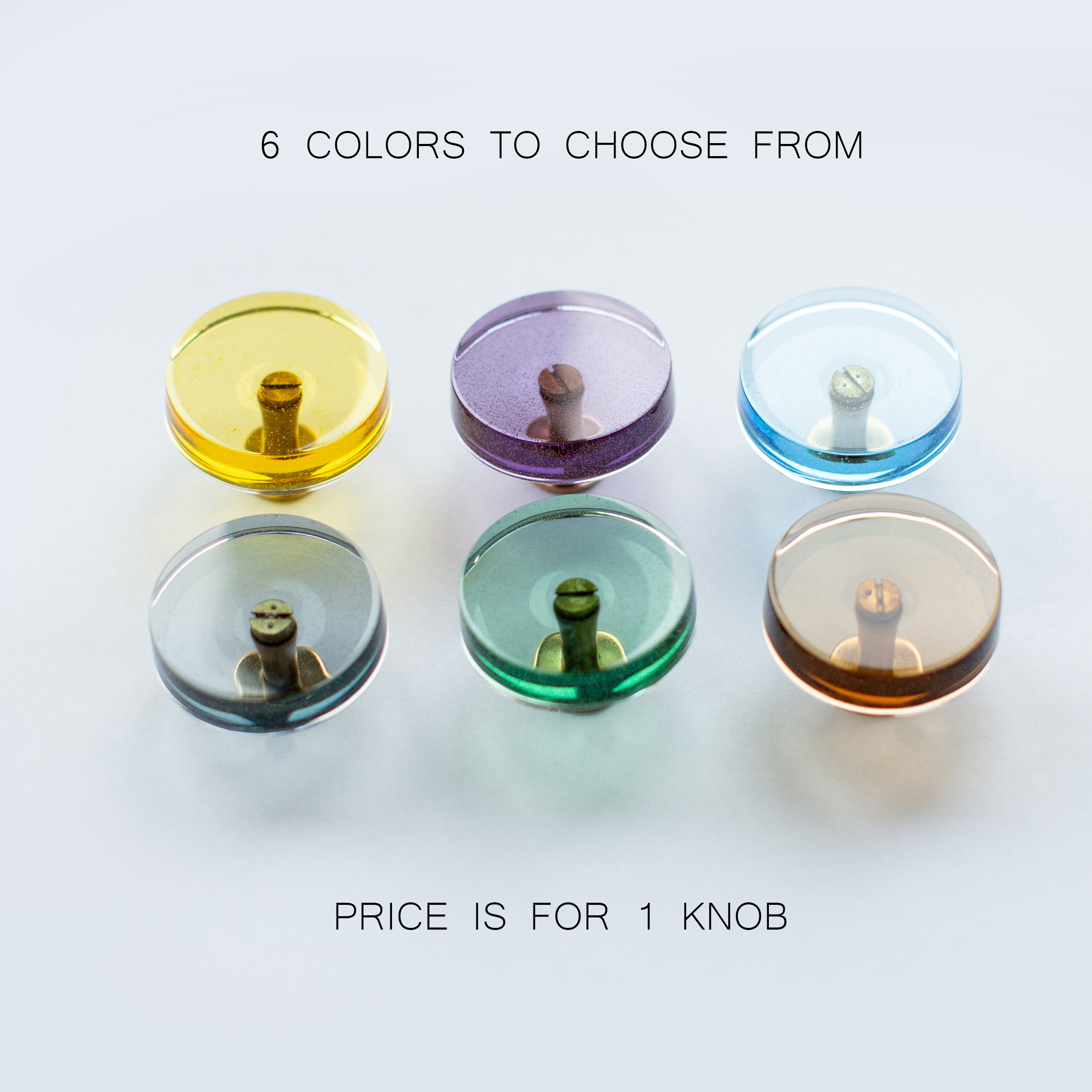 Clear Simple / See-through Colorful Modern Cabinet Knobs for Bedroom ...