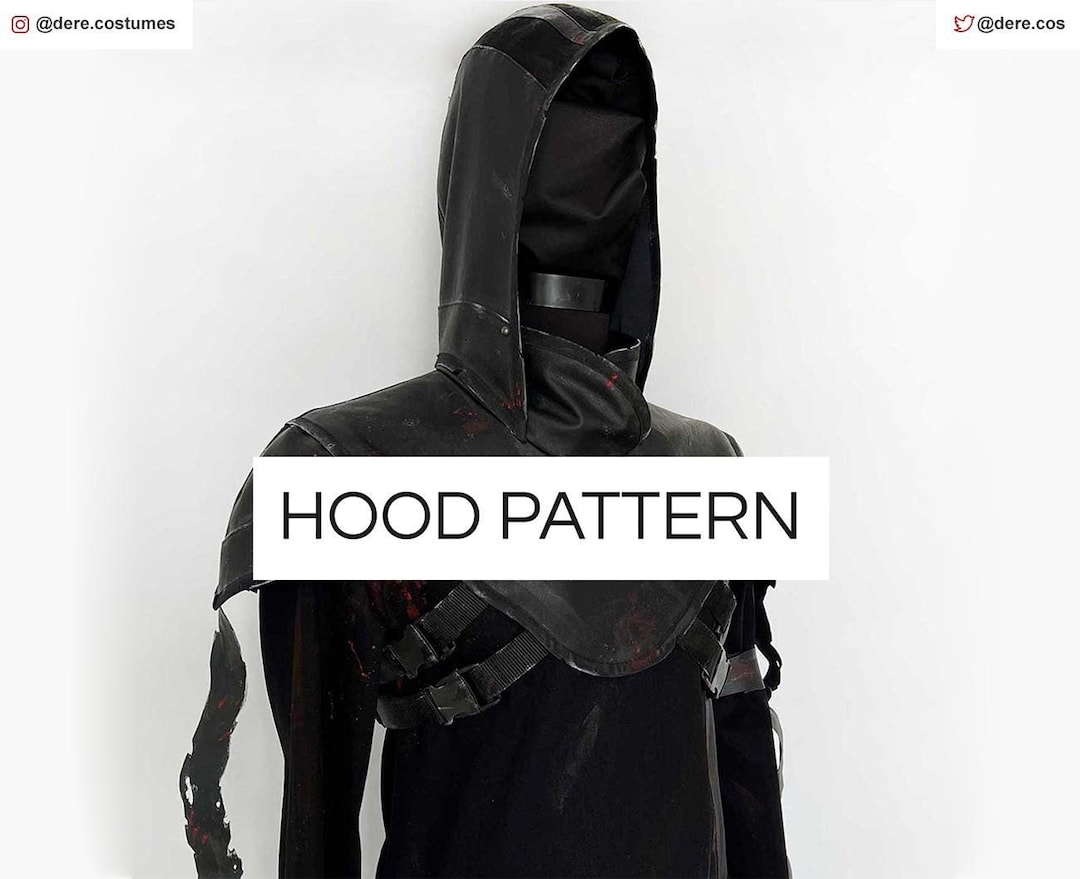 Ghost Face Hood Sewing Pattern for Cosplay (digital Download) - Etsy