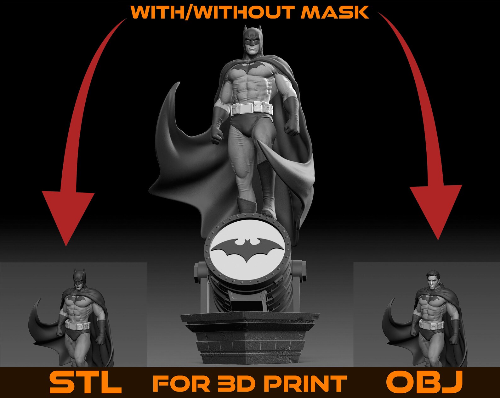 Bat 3D Print STL Files For 3D Printing Model | Etsy