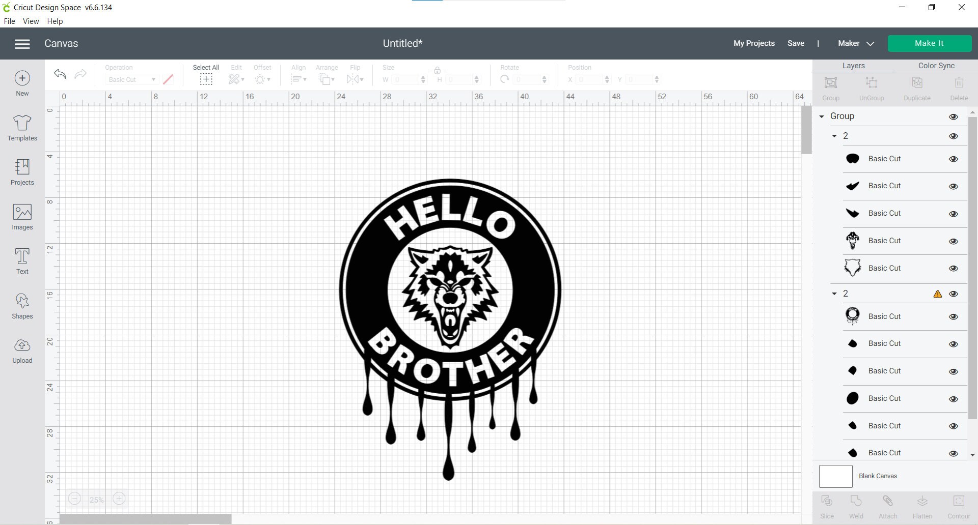 Hello Brother Svg File For Cricut Design Space Cut Files | Etsy