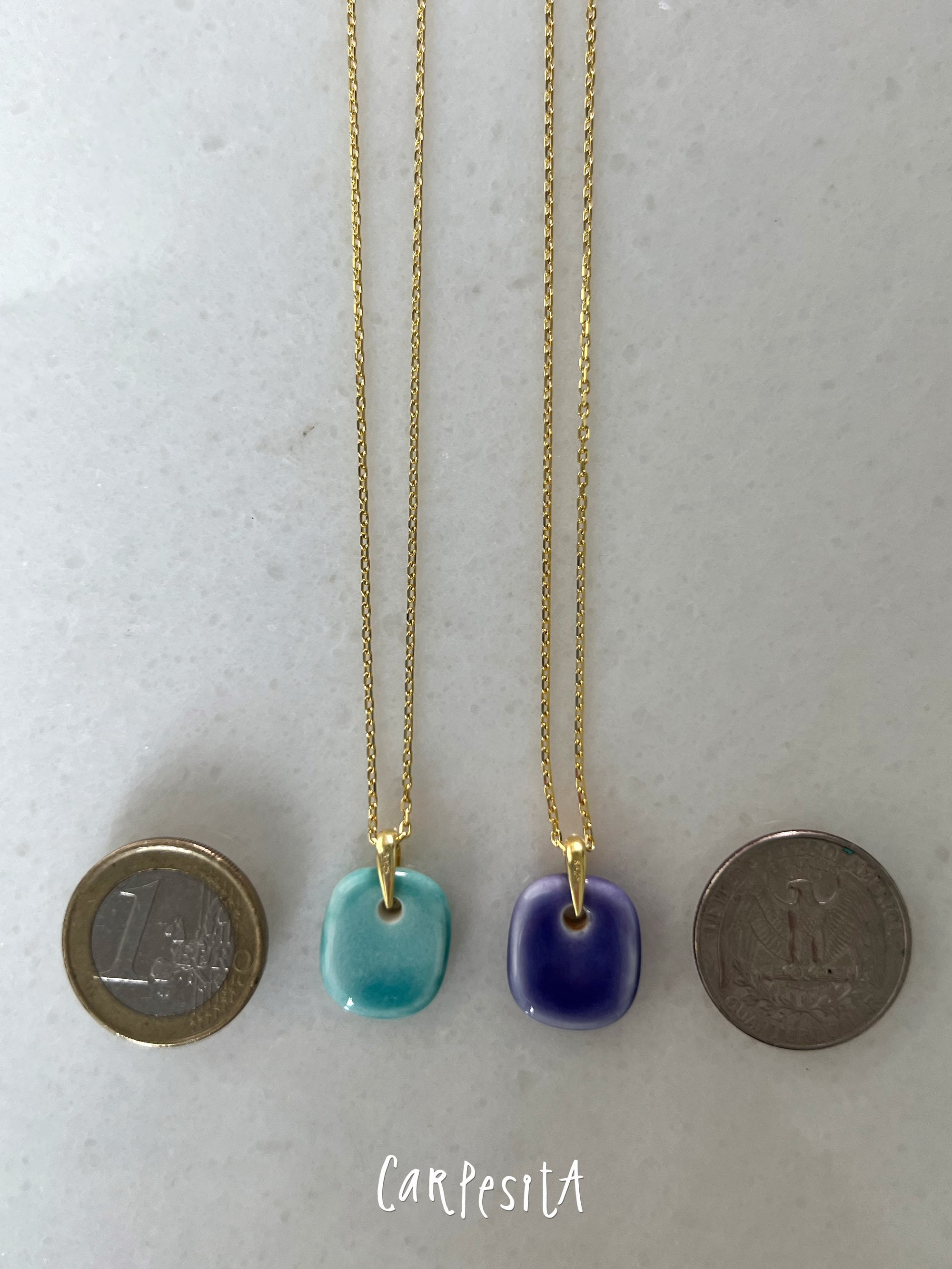 Green Purple Ohm Pendant, Porclain Necklace, AUM, Spiritual Gift, Yoga ...