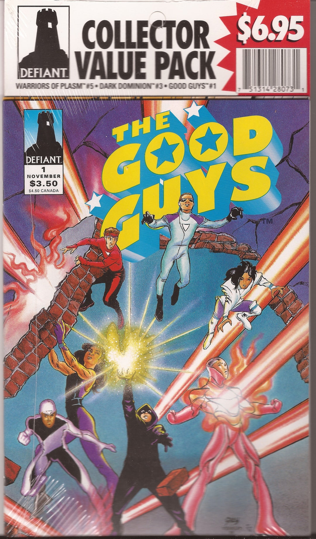 Defiant Comics 3 Pack Unopened 1993 With BONUS TRADING CARDS Mint ...